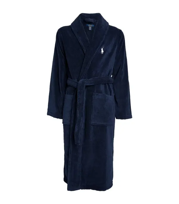 Polo Ralph Lauren Polo Pony Bath Robe - Navy