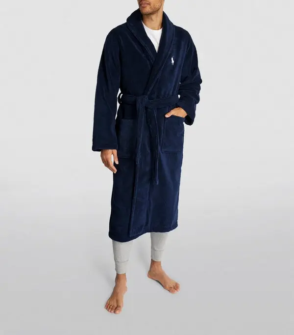 Polo Ralph Lauren Polo Pony Bath Robe - Navy