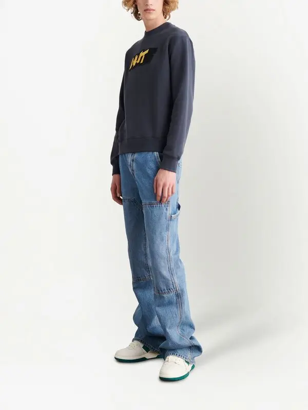 Off-White Logo-print Crew Neck Sweatshirt