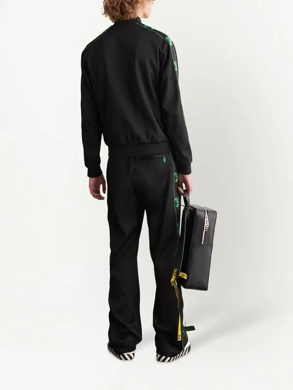 Off-White Logo-embroidered Zip-up Jacket