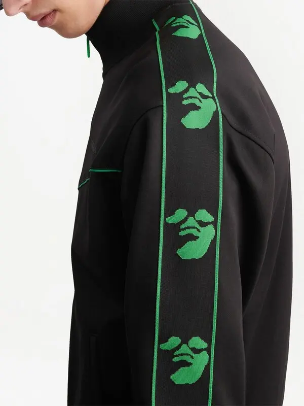 Off-White Logo-embroidered Zip-up Jacket