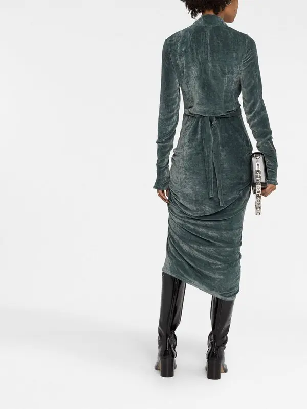 Rick Owens Draped Mid-length Wrap Dress