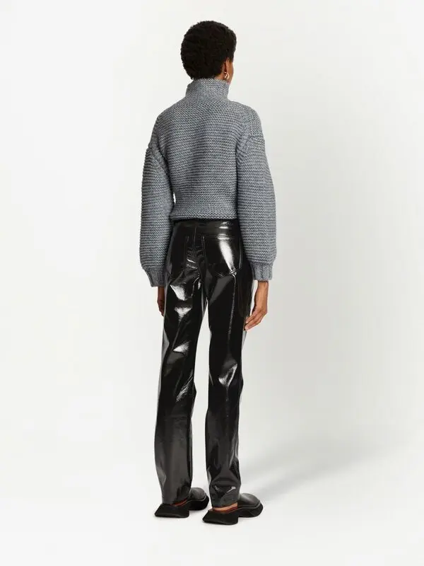 Proenza Schouler White Label Lacquered-effect Trousers