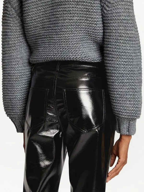 Proenza Schouler White Label Lacquered-effect Trousers