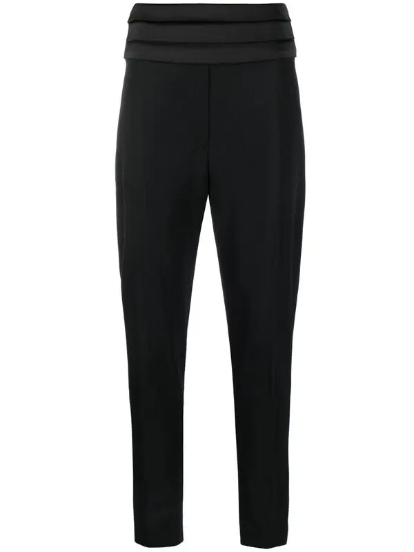 Balmain Tapered Wool Trousers