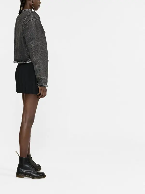 R13 Chain-embellished Denim Jacket