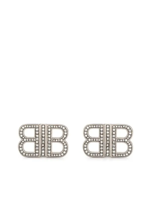Balenciaga Bb 2.0 Xs Earrings - Silver | Editorialist