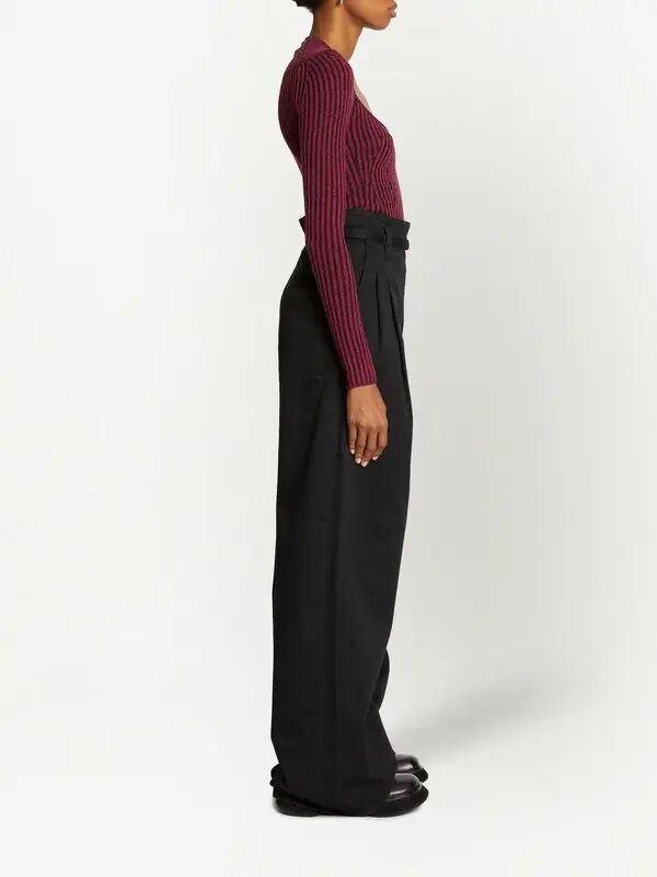 Proenza Schouler White Label Plaited Rib Scoop Neck Jumper - Red