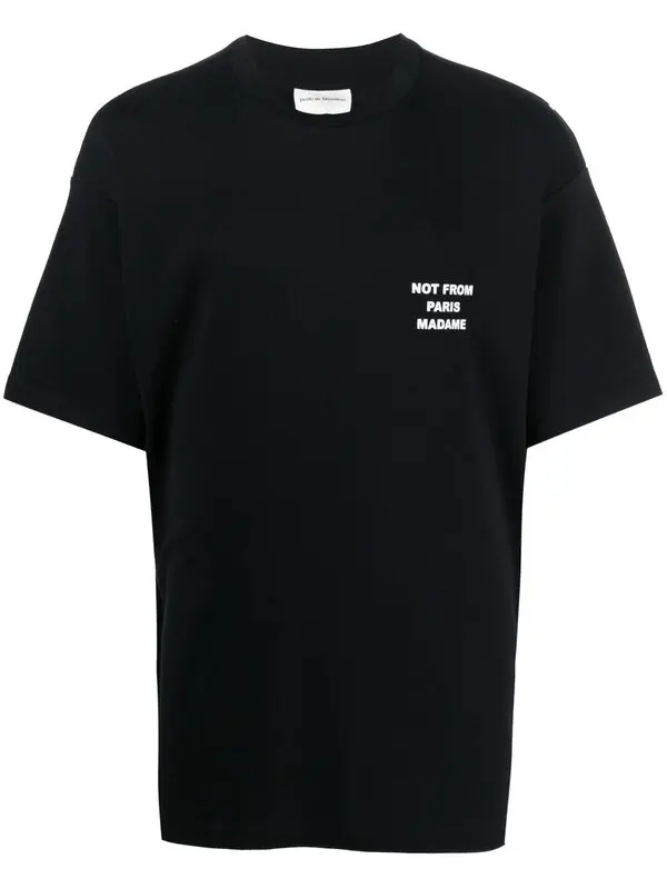 Drole De Monsieur Slogan-print T-shirt