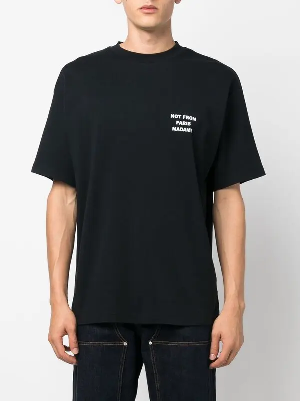 Drole De Monsieur Slogan-print T-shirt