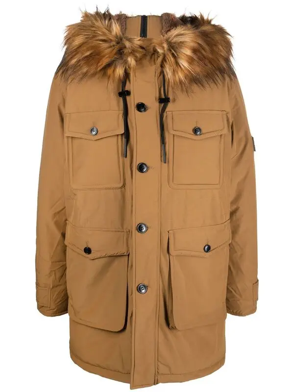 DIESEL W-jorg-nw Hooded Parka Coat