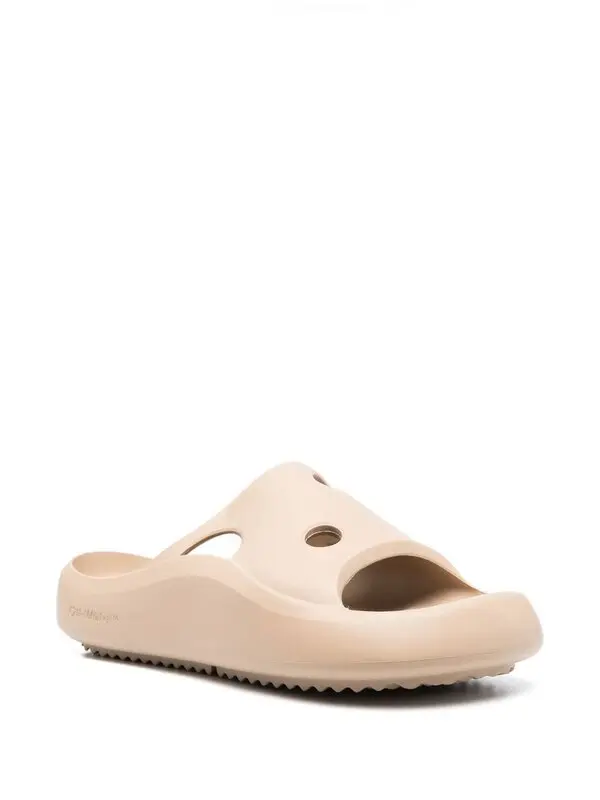 Off-White Meteor Rubber Pool Slides - Neutrals