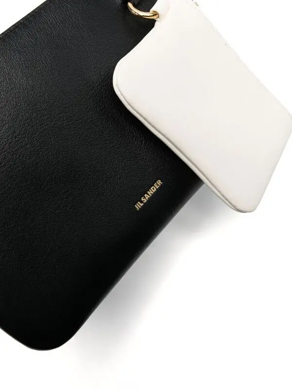 JIL SANDER Nappa Leather Logo Print Bag