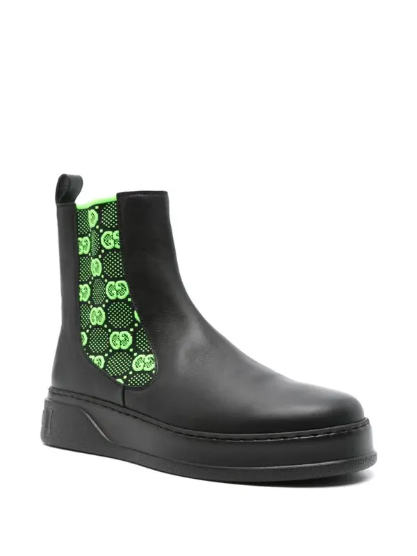 Gucci Gg Supreme Ankle Boots - Black