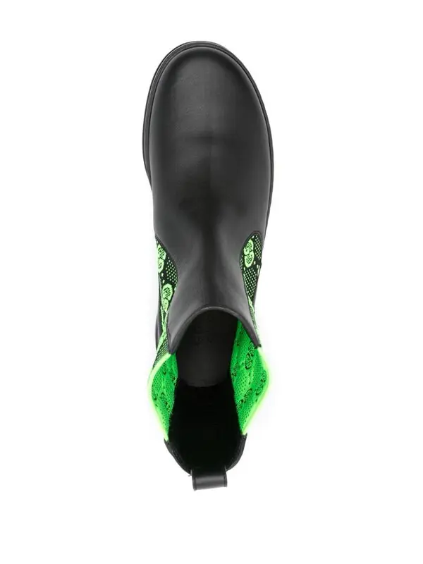 Gucci Gg Supreme Ankle Boots - Black