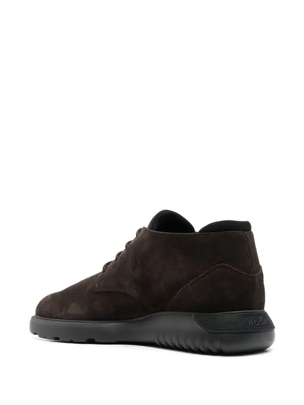 Hogan Lace-up Ankle Boots - Brown | Editorialist display picture 3