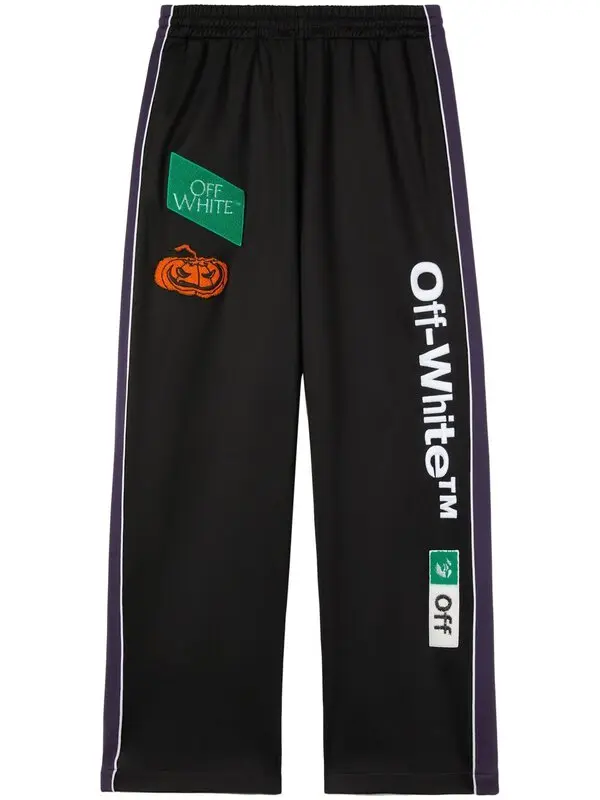 Off-White Logo-patch Track Pants - Black