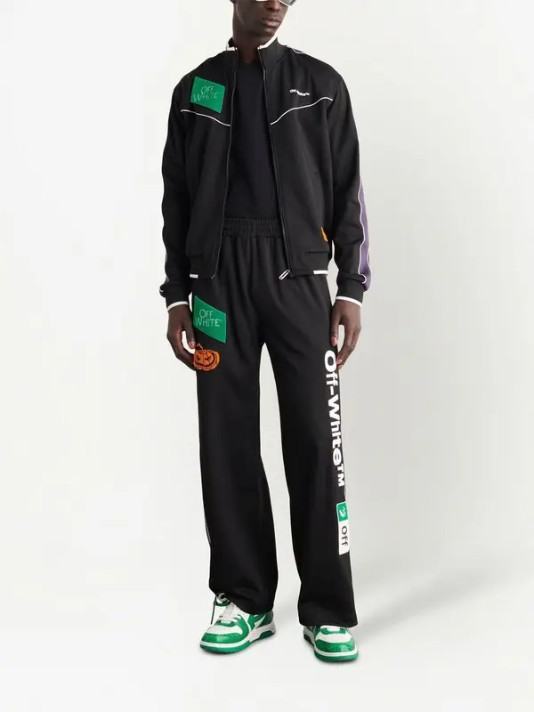 Off-White Logo-patch Track Pants - Black