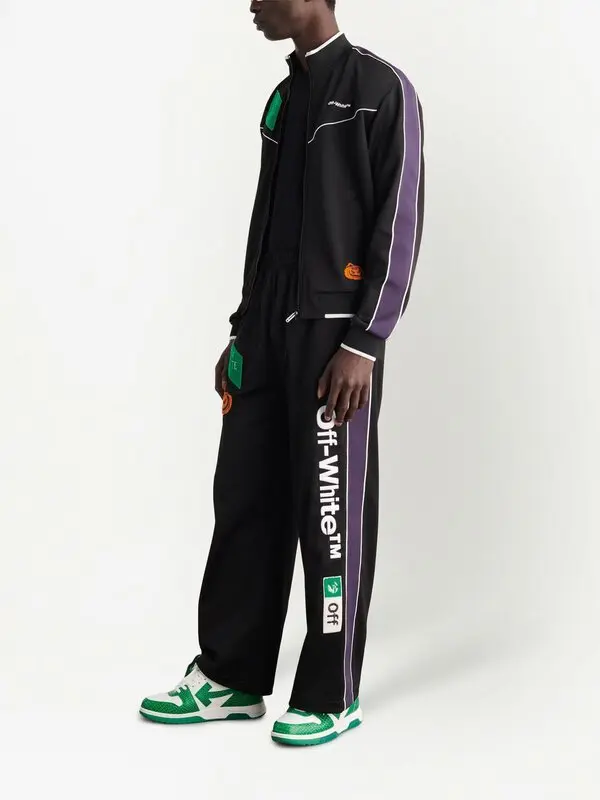 Off-White Logo-patch Track Pants - Black