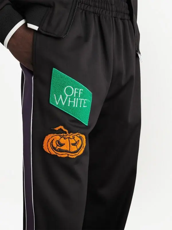Off-White Logo-patch Track Pants - Black