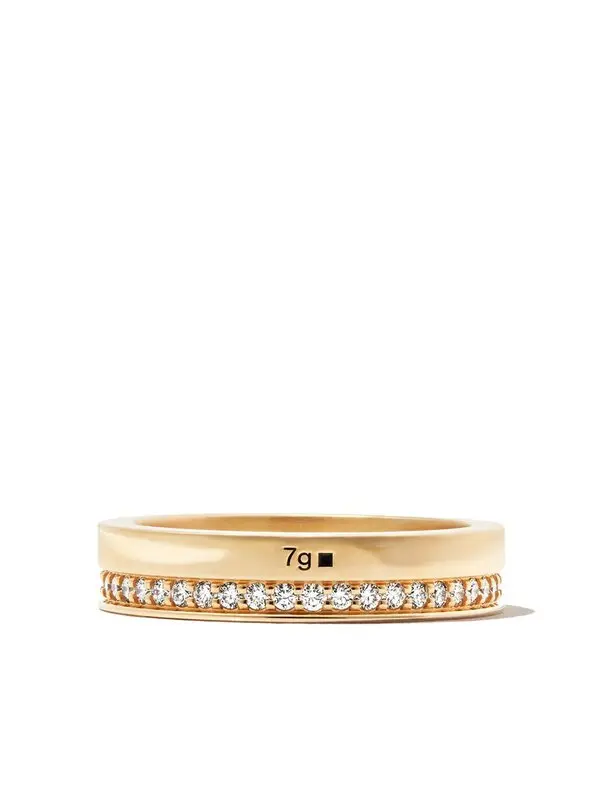 Le Gramme 18kt Yellow 7g Diamond Band Ring