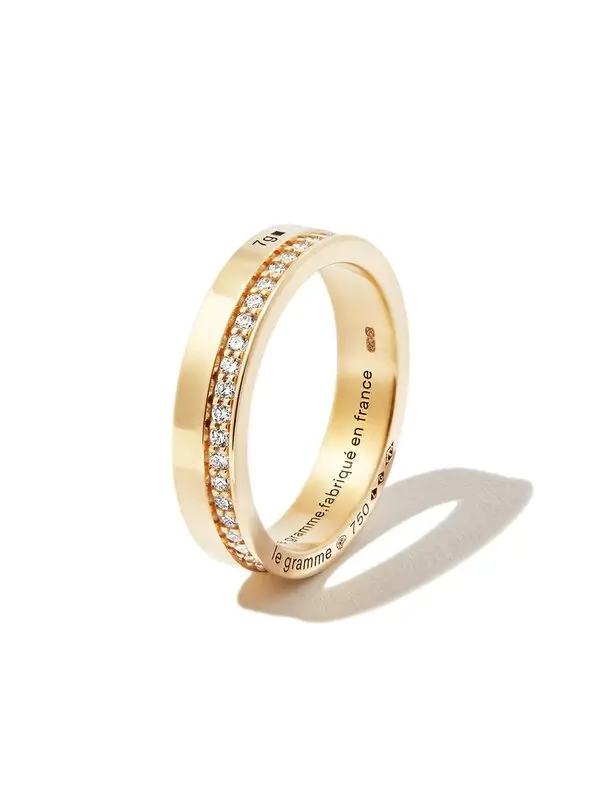 Le Gramme 18kt Yellow 7g Diamond Band Ring