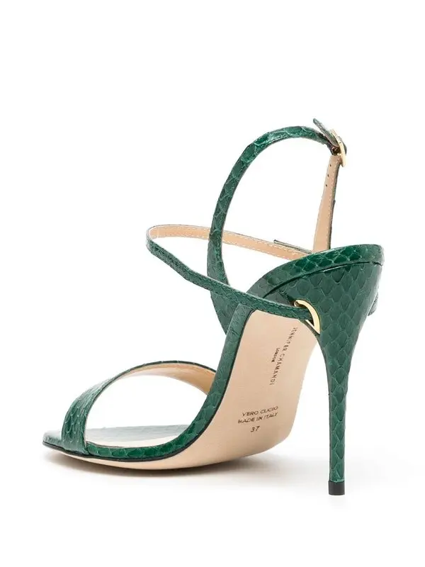 Jennifer Chamandi Tommaso Leather Sandals