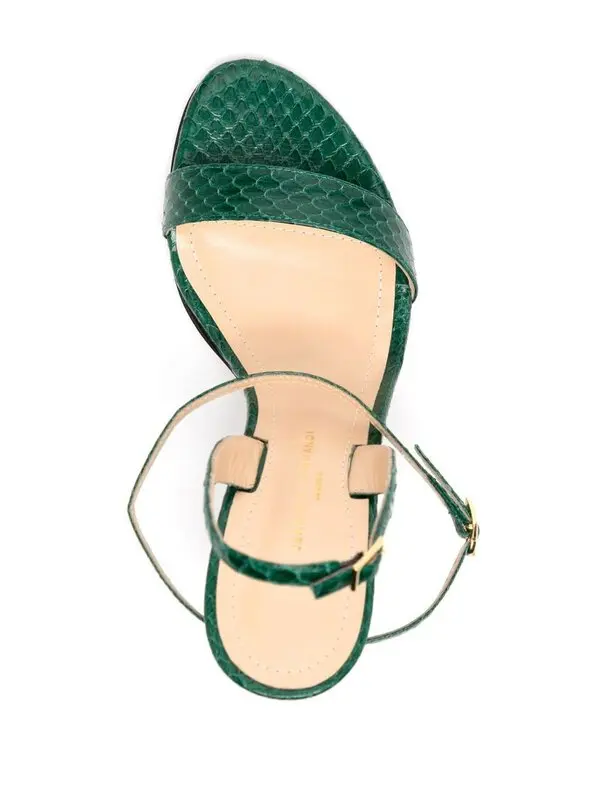 Jennifer Chamandi Tommaso Leather Sandals