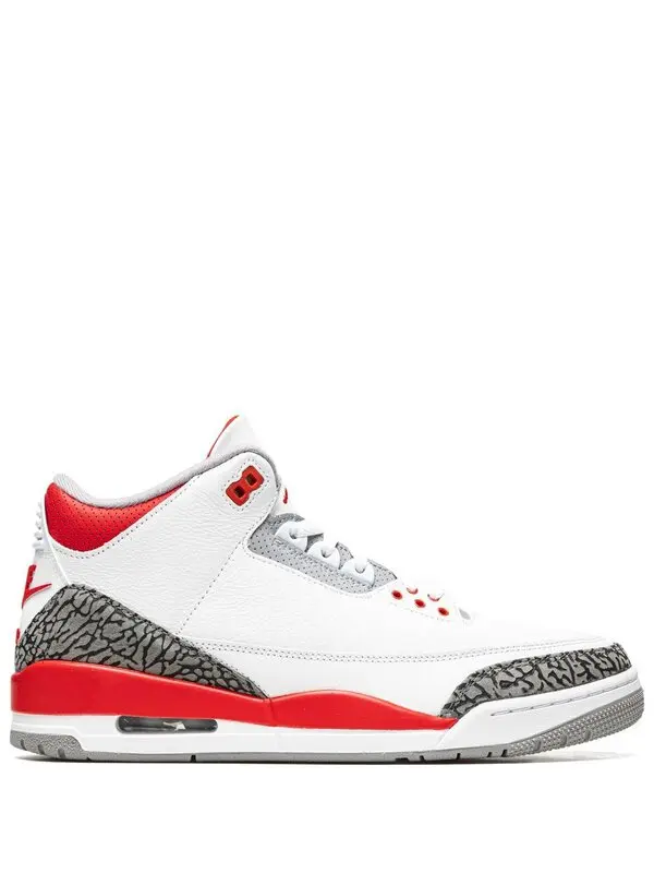JORDAN Air 3 Retro Og Fire Red 2022 Sneakers - White