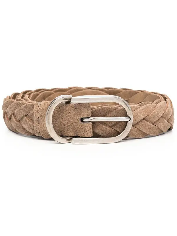 Brunello Cucinelli Interwoven-design Buckle Belt
