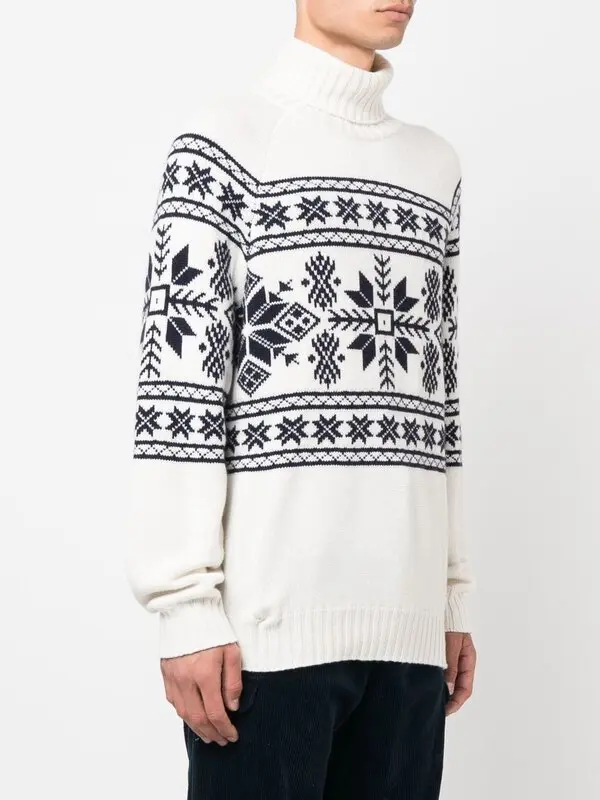 Brunello Cucinelli Cashmere Roll-neck Jumper - White