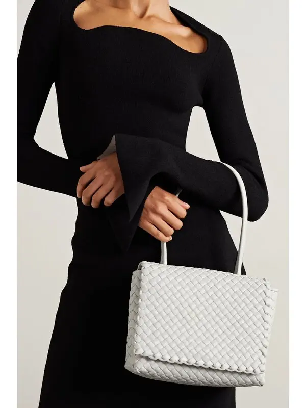 Bottega Veneta Patti Intrecciato Leather Shoulder Bag