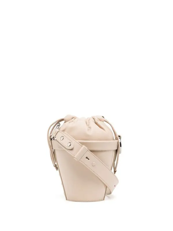 MAISON MARGIELA Mini Leather Bucket Bag - Brown