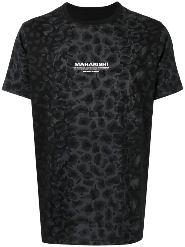 MAHARISHI Logo-print Organic-cotton T-shirt