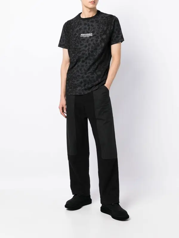 MAHARISHI Logo-print Organic-cotton T-shirt