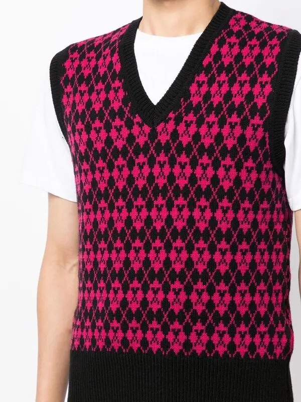 Ami Logo-ebroidered Knitted Vest