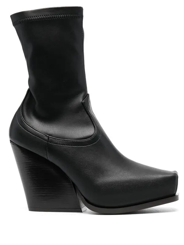 Stella McCartney Cowboy 80mm Ankle Boots - Black