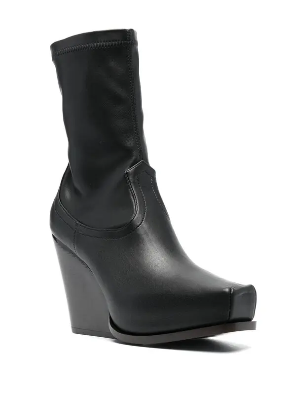 Stella McCartney Cowboy 80mm Ankle Boots - Black
