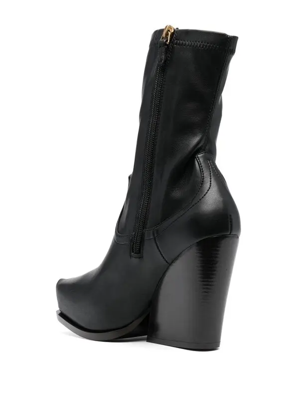 Stella McCartney Cowboy 80mm Ankle Boots - Black