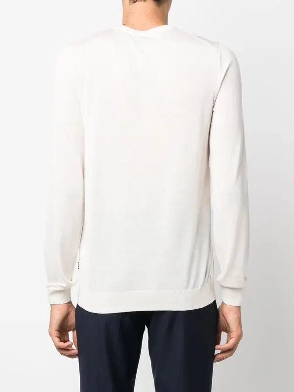 BOSS Crew Neck Pullover Sweater - Neutrals