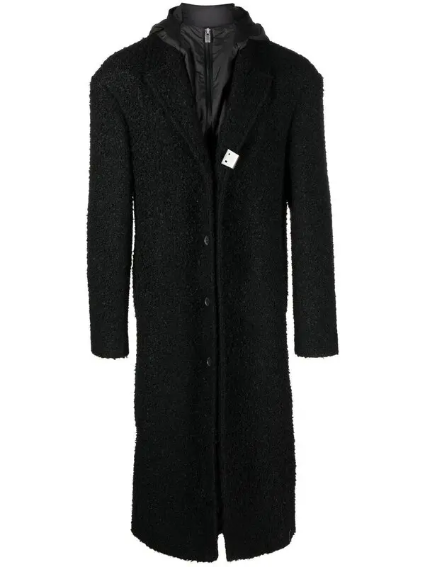 1017 Alyx 9sm Bouclé Layered Single-breasted Coat