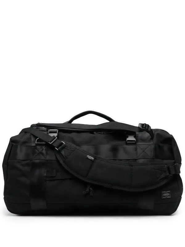 PORTER-YOSHIDA & CO Logo-patch Duffle Bag - Black