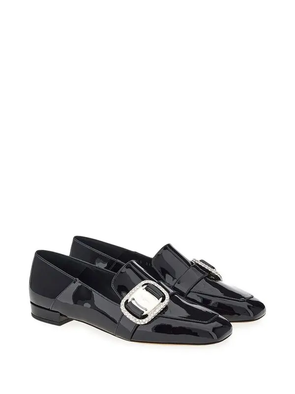 FERRAGAMO Vara Chain Loafers - Black