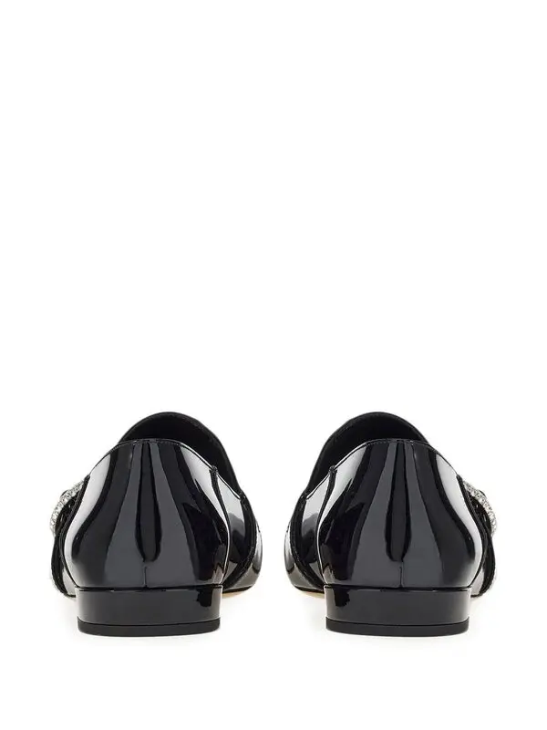 FERRAGAMO Vara Chain Loafers - Black
