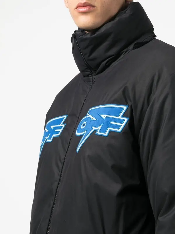 Off-White Logo-patch Padded Short Jacket