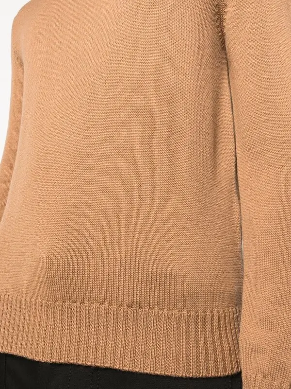 BALLANTYNE Crew Neck Wool Sweatshirt - Neutrals