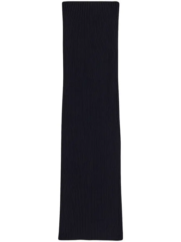 Balenciaga Ribbed Maxi Skirt