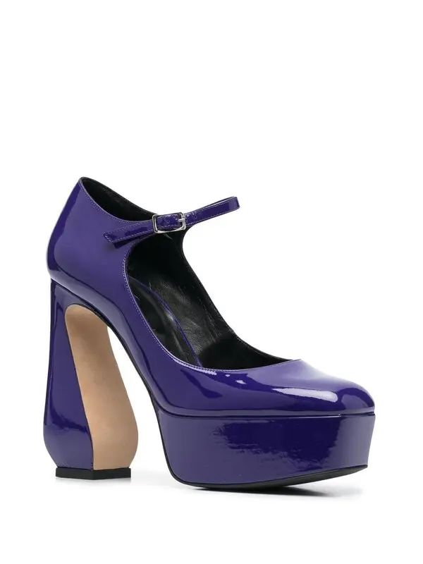 SERGIO ROSSI Platform Pumps - Purple