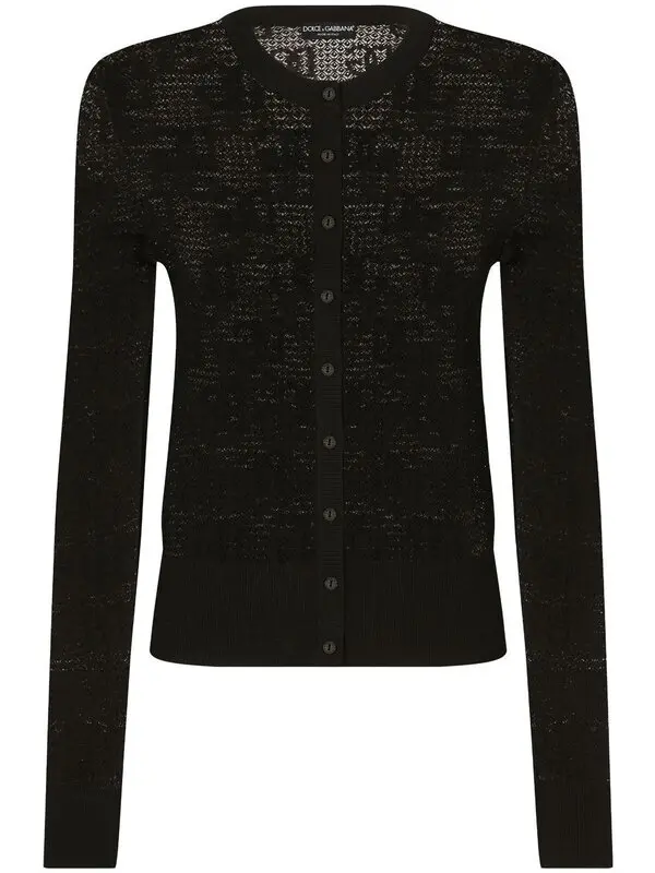 Dolce & Gabbana Jacquard Logo Cardigan