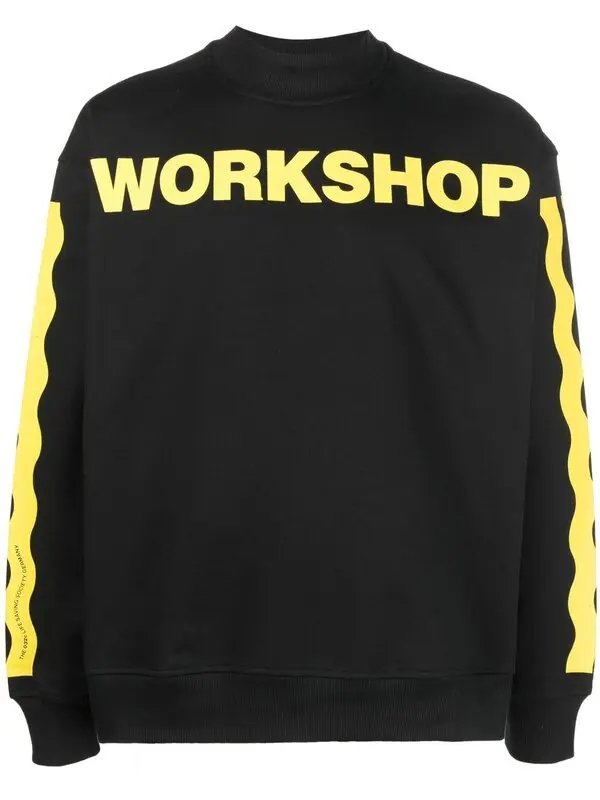 032C Graphic Print Long Sleeve Sweatshirt
